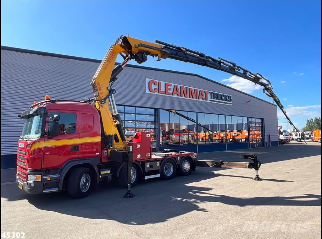 Scania G 480 8x2 Fassi 95 Tonmeter ladkraan + Fly-Jib, 2013, ANDELST ...