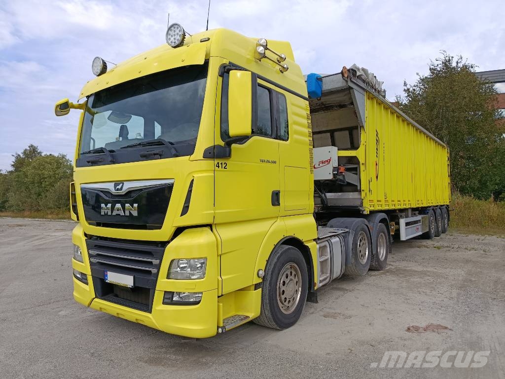 Man TGX 26.500 & Fliegl Gigant Pushback Semi, 2017, Stavanger, Norway ...