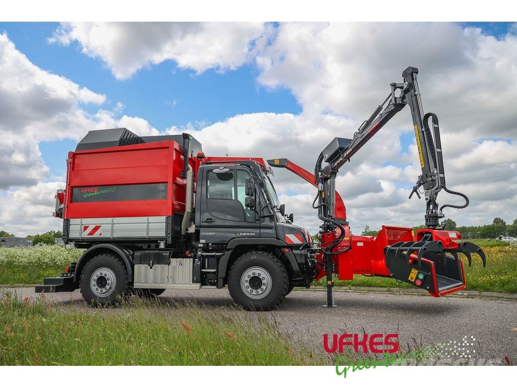 Mercedes-Benz Unimog U 427 Greentec woodchipper combi, 2023, Drachten ...