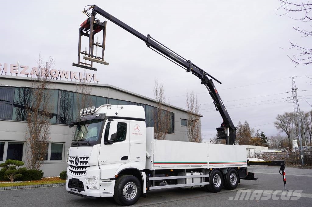 Mercedes-Benz Arocs 6×2 2545 Crane HIAB 177 K PRO/HIPRO / steeri, 2017 ...
