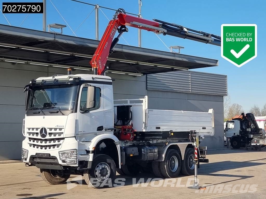 Mercedes-Benz Arocs 3348 6X6 Full Steel Retarder Fassi 25T/M Cra, 2023 ...