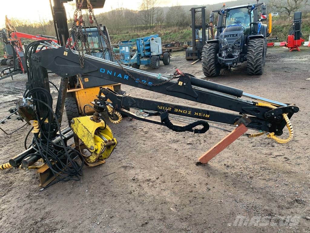 Oniar 67S Forestry Loader manual controls., 2016, Dalbeattie ...
