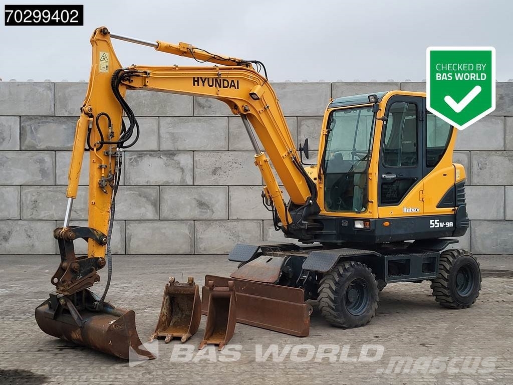 Hyundai Robex 55W-9A EPA, 2017, Veghel, Netherlands - Used wheeled ...