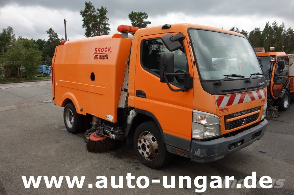Mitsubishi Fuso Canter 7C15 mit Brock SL 140/2 Kehrmaschine E, 2008 ...