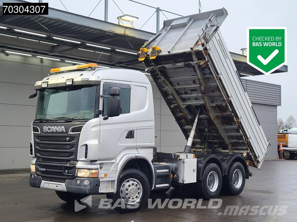 Scania R500 6X4 10m3 Meiller 3-side tipper V8 Big-Axle St, 2012, Veghel ...