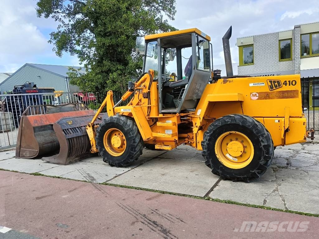 Jcb 410 shovel wiellader loader + 2 bakken 4x4 robuust, 1993 ...