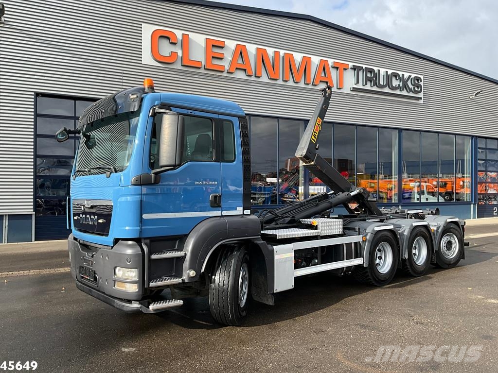 Man TGS 35.440 8x4 Hyvalift 26 Ton haakarmsysteem, 2013, ANDELST ...