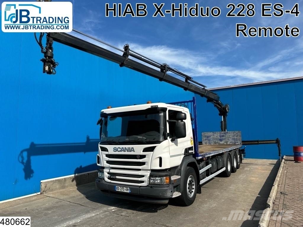 Scania P 410 8x4, EURO 6, HIAB, Remote, Steeringaxle, 2017, EDE ...