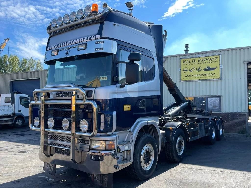 Scania R164-480 V8 Multi Lift 8x4 Full Steel Suspension M, 2001, 's ...