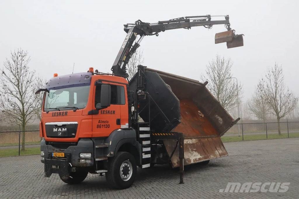 Man TGS 33.440 6X6 | 2 SIDE TIPPER | ATLAS 165.2 | GRA, 2011, Marknesse ...
