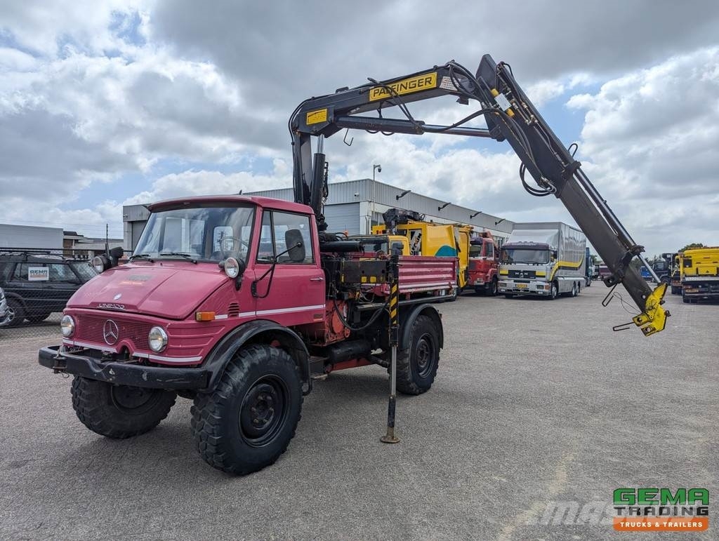 Unimog 416/U1100 4x4 - Hiab PK4600A - Flatbed - Winch - T, 1983, Oud ...