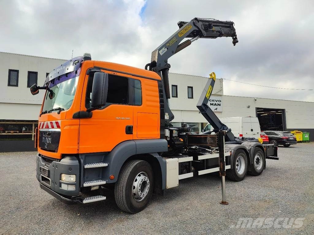 Man TGS 26.320 Palfinger PK20002 Cotainer Marrel, 2009, Herentals ...