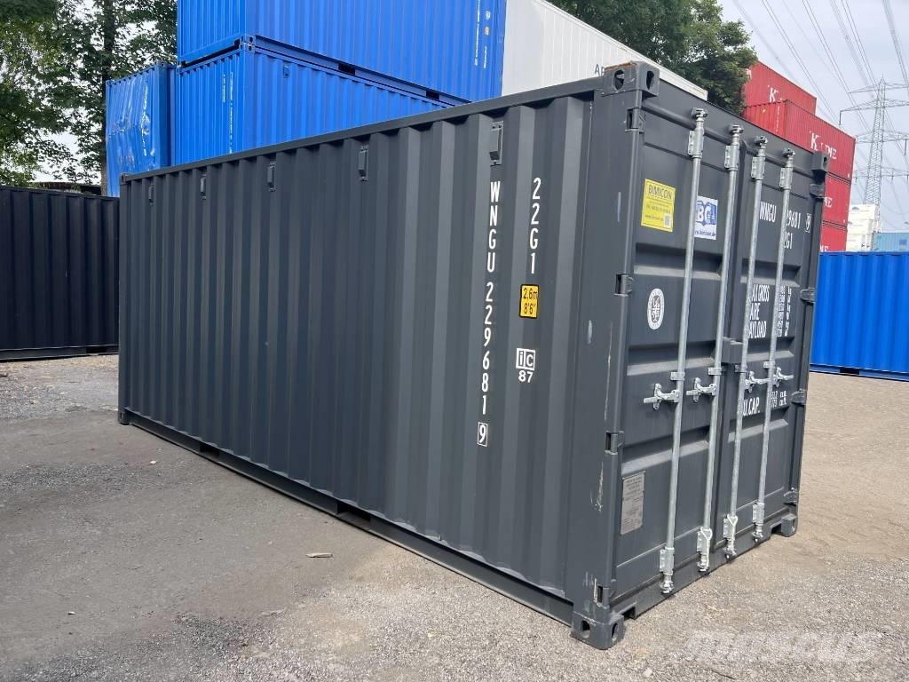 20' DV Lagercontainer ONE WAY Seecontainer/RAL7016