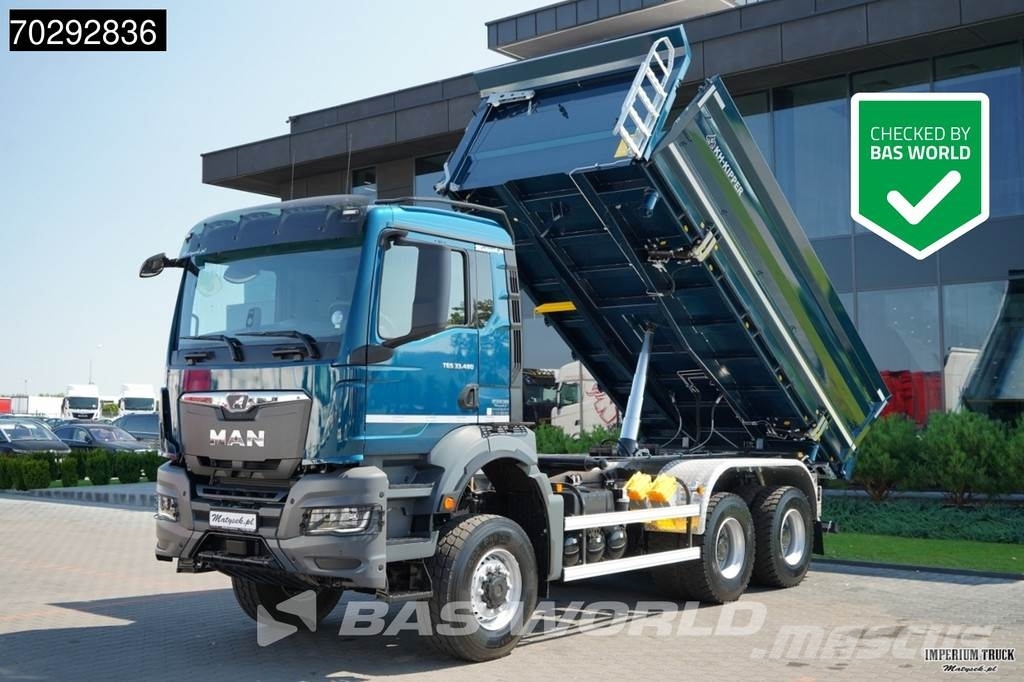 Man TGS 33.480 TGS 6X6 11m3 KH-3-Way Kipper 6x6 Steel, 2025, Veghel ...