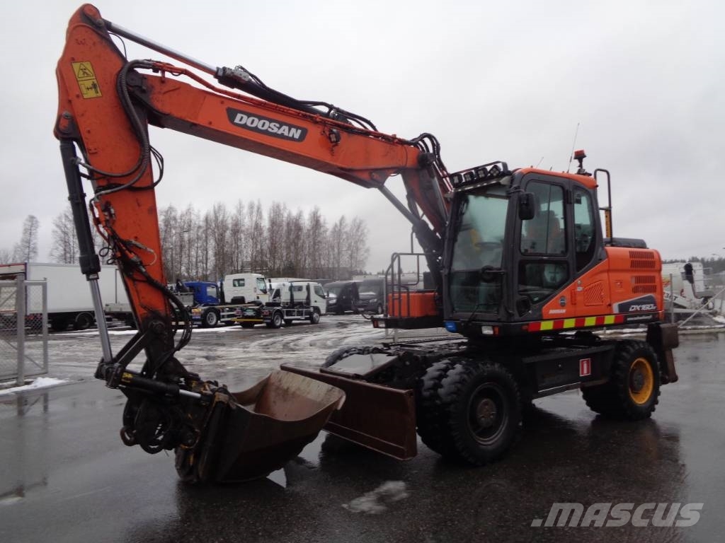 Doosan DX 160 W Artic, 2018, Loimaa, 芬蘭 - 旋轉式挖土機/掘鑿機/挖掘機 - Mascus臺灣