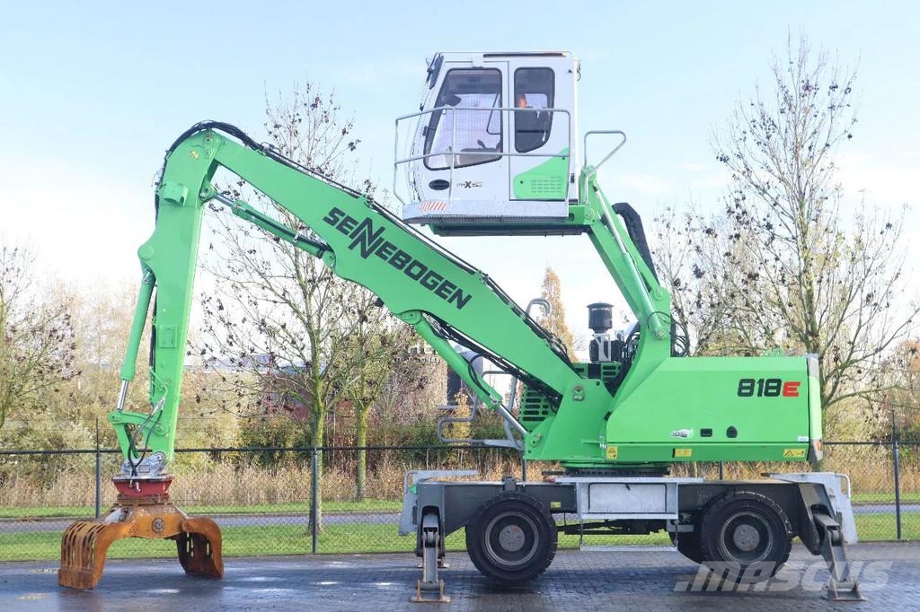 Sennebogen 818 E K9 ULM | SORTING GRAB | GOOD TIRES, 2015, Marknesse ...
