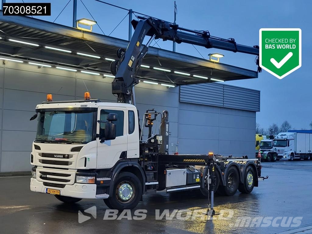 Scania P360 8X2 HIAB 211 E-3 HIPRO Crane + XR21S61 hookli, 2011, Veghel ...