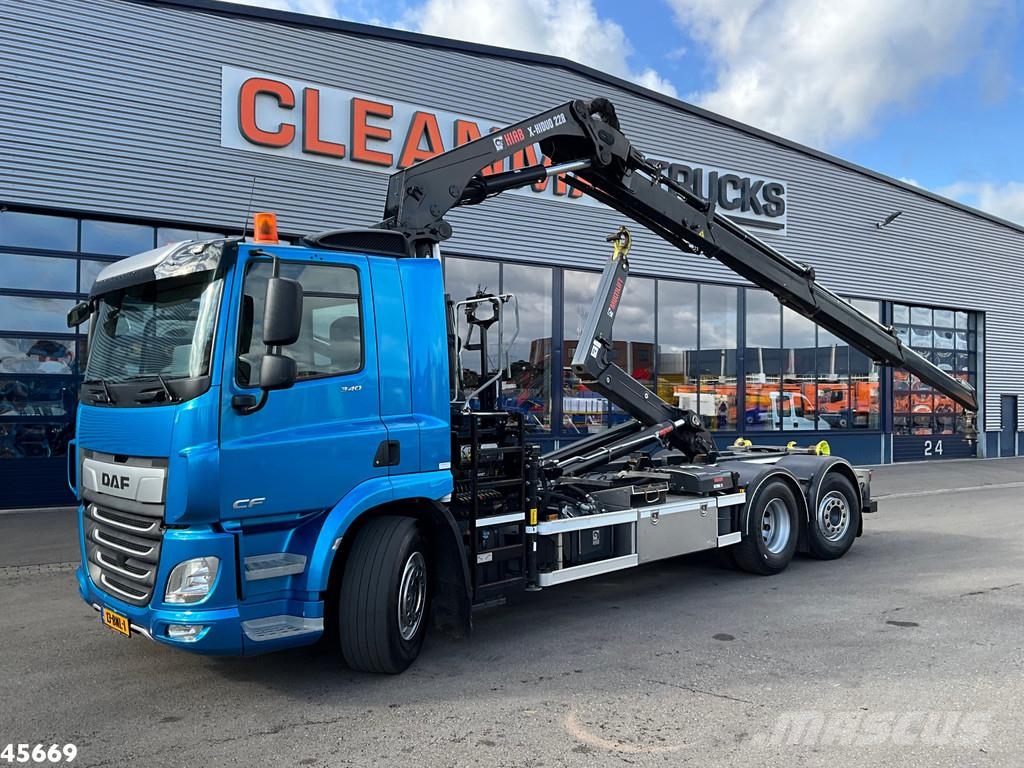 Daf FAN CF 340 Euro 6 Hiab 22 Tonmeter laadkraan Just, 2019, ANDELST ...