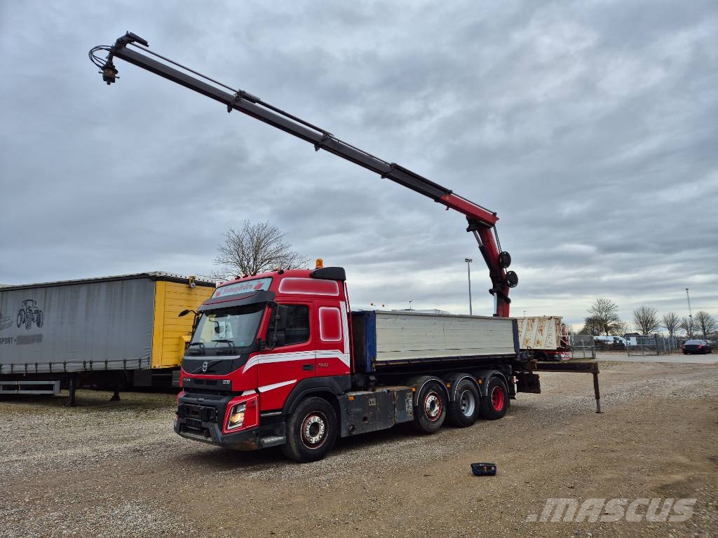 Volvo FMX 500 8x4/4 // HMF 2120 K4 // 3 side tipper, 2015, Vamdrup ...