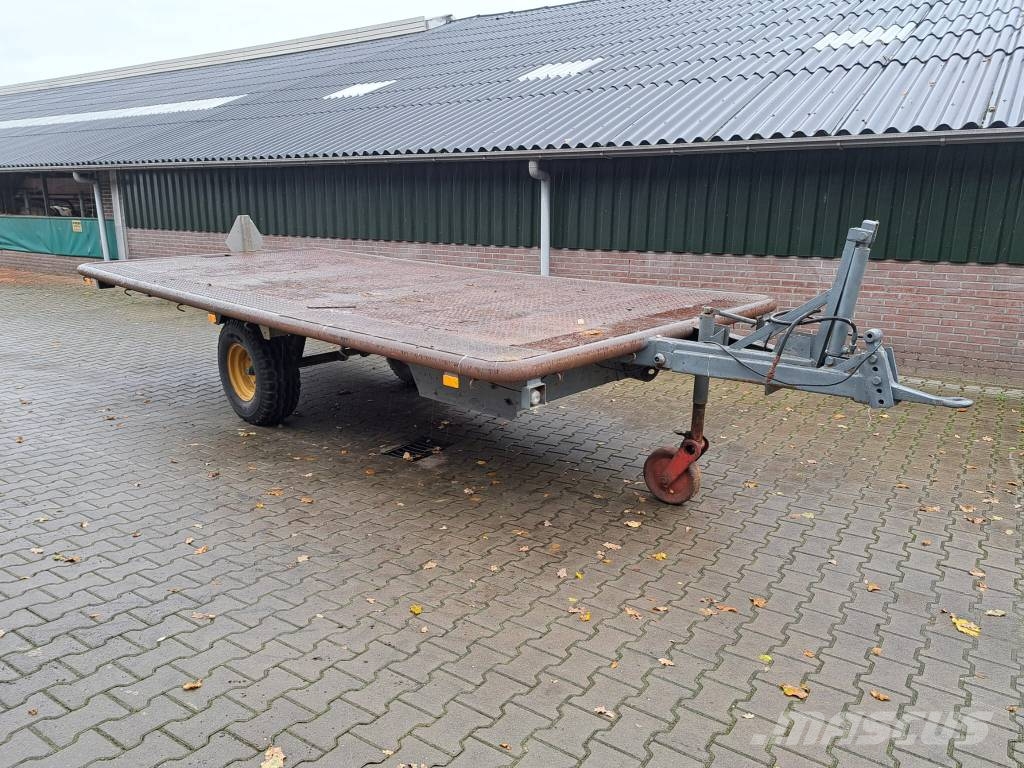 Eigenbouw Platte wagen enkelas, Borne, Netherlands - Used bale trailers ...