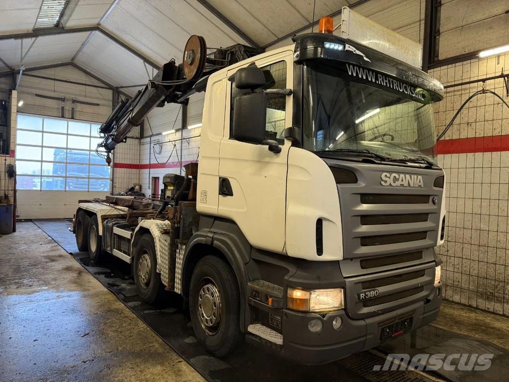 Scania R380 8X2 HIAB 244E-5 + REMOTE CONTROL + CABLE SYST, 2006, Groot ...