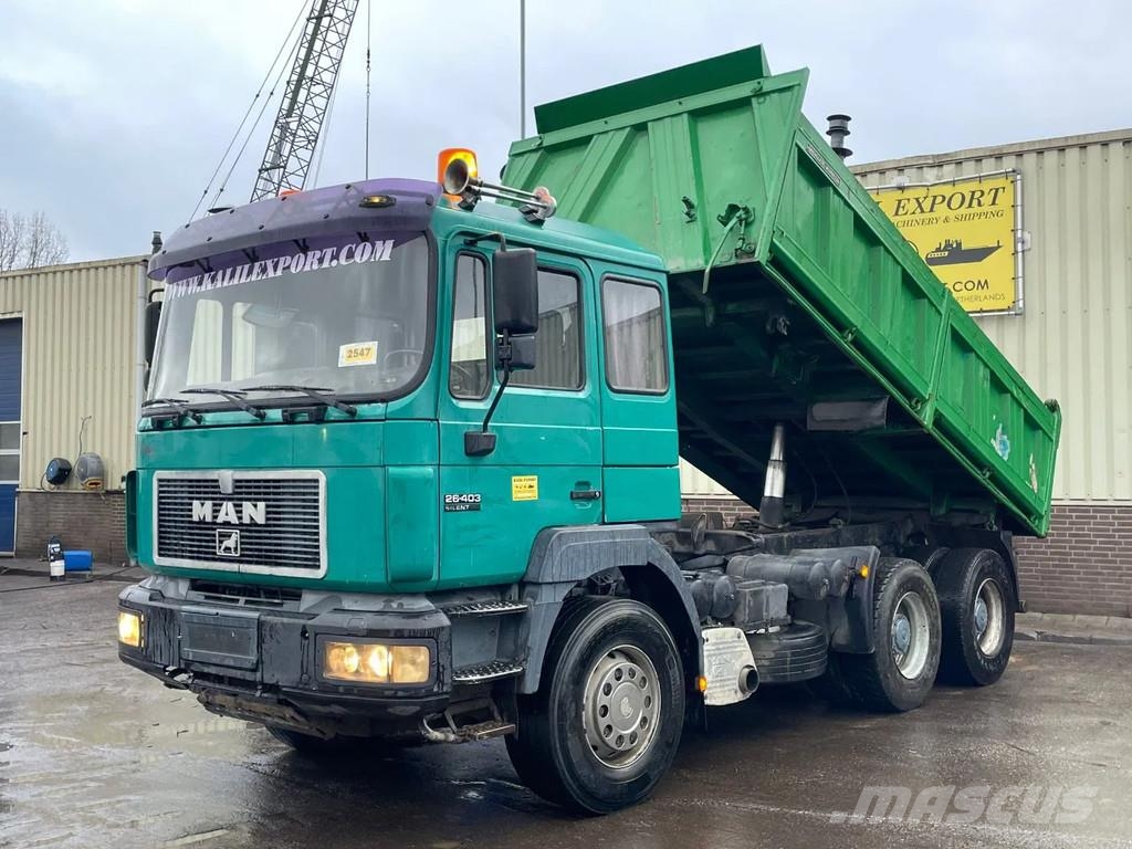 Man 26.403 Kipper 6x4 Big Axle's Full Steel Suspension, 1998, 's ...