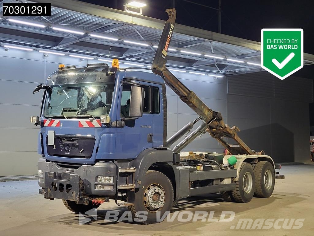 Man TGS 26.400 6X4 Hiab XR21S56 Containersystem Automa, 2009, Veghel ...