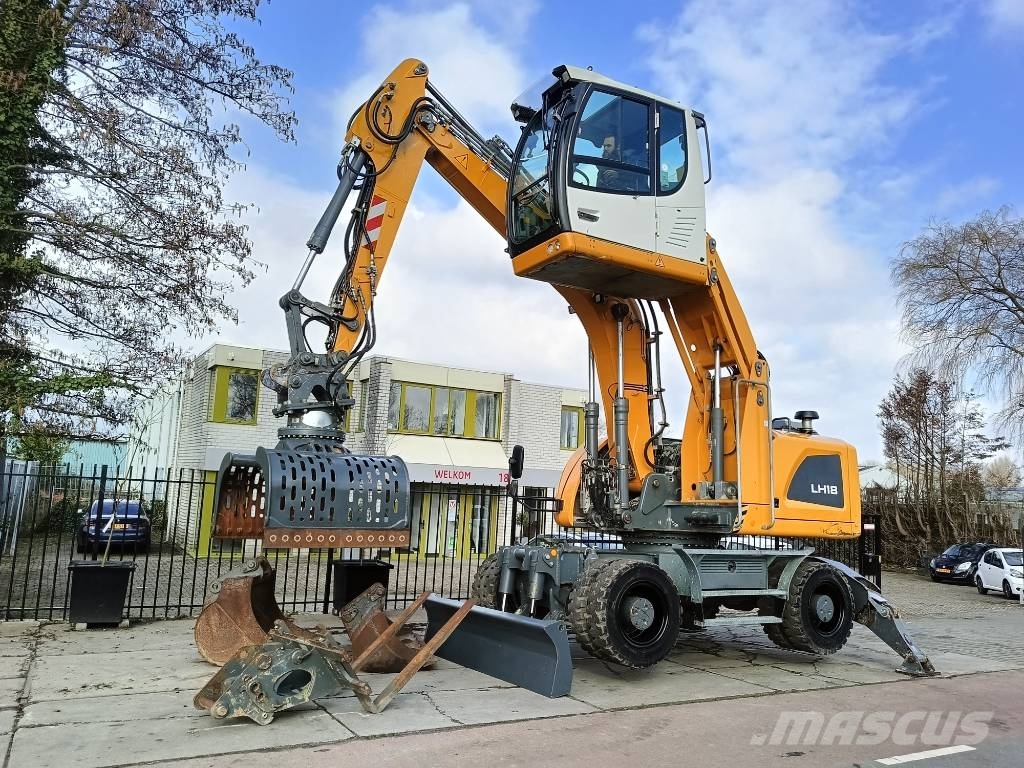 Liebherr LH 18 M Litronic 20 T overslagkraan waste handler, 2020, Zevenbergen, Noord-Brabant ...