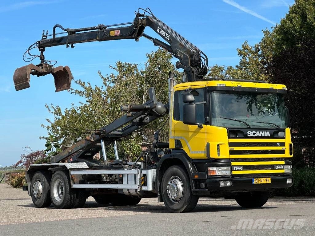 Scania R114-340 6x2 !!KRAAN/CONTAINER/KABEL!!MANUELL!!, 2000, Hedel, Netherlands - Used hook ...