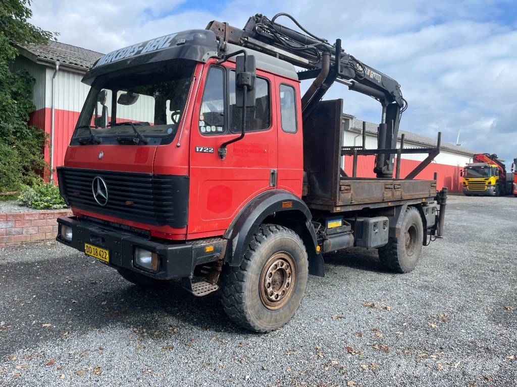 Mercedes-Benz 1722 4x4 4x4, 1991, Denmark - Used boom / Crane / Bucket ...