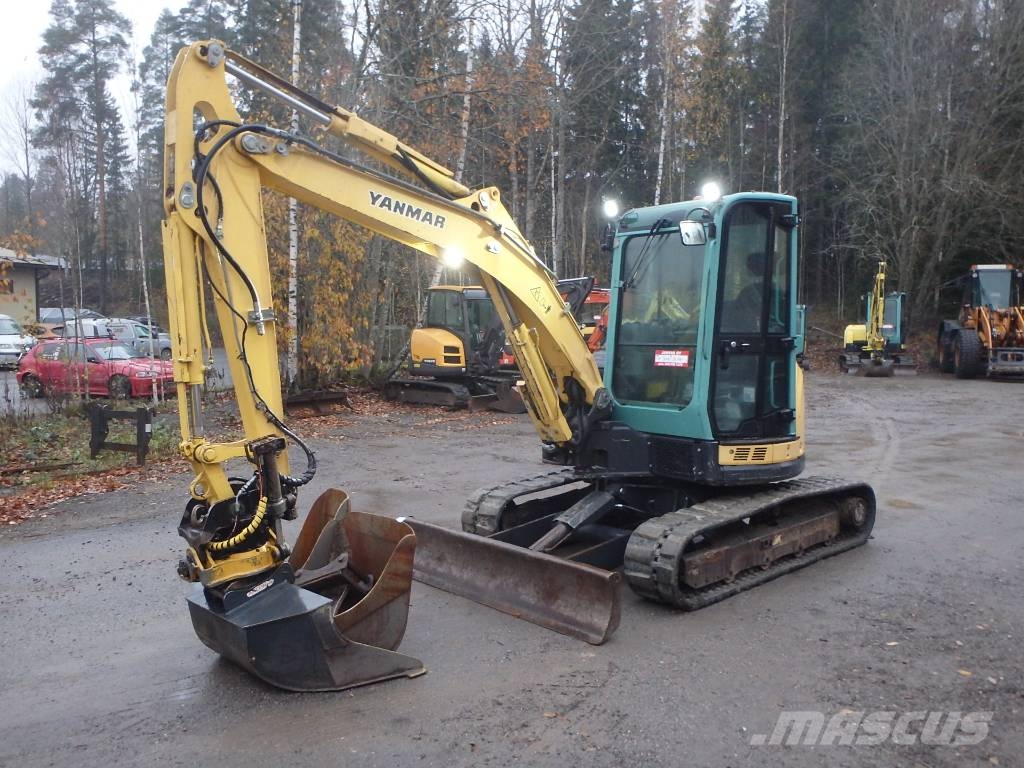 Yanmar Vio 57-U pyörittäjällä, 2014, Forssa, Finland - Used mini excavators