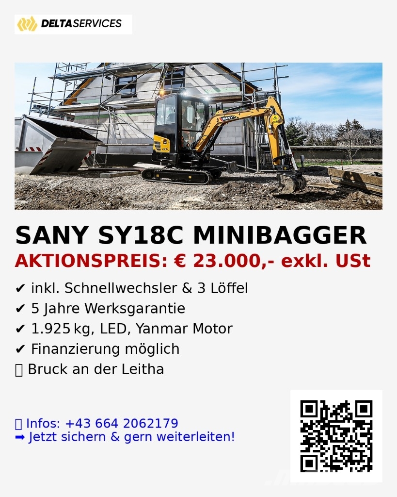 Sany SY 18 C, 2024, Österreich - Mascus Österreich