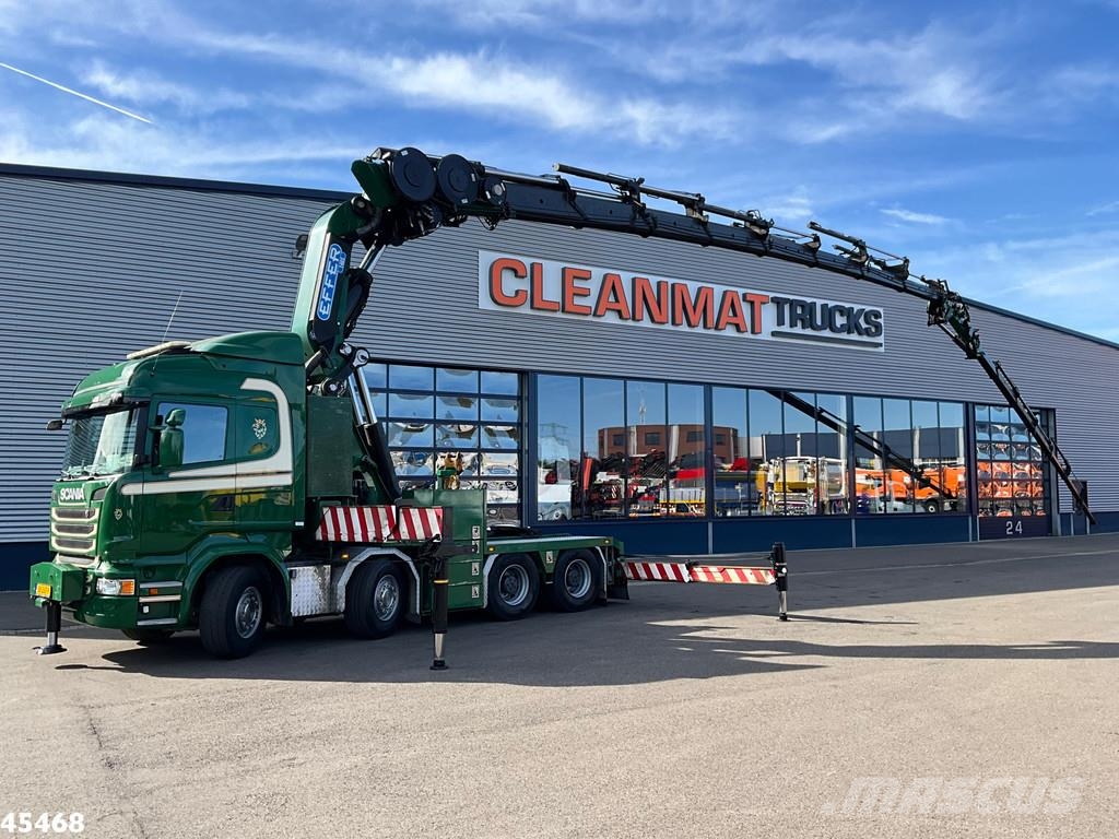 Scania R 490 8x4 Euro 6 Effer 140 Tonmeter laadkraan + Fl, 2016 ...