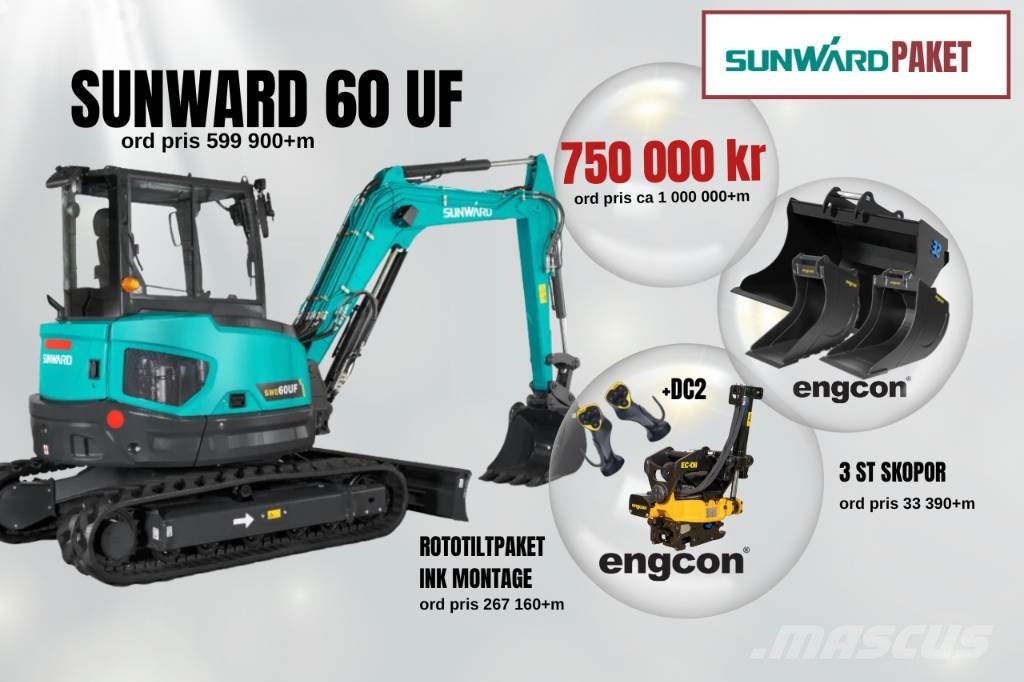 Sunward SWE 60 UF-DEMOKAMPANJ!, Sweden - Used crawler excavators - Mascus