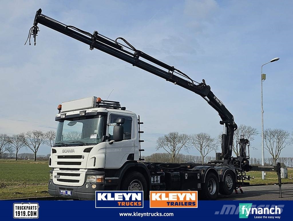 斯堪尼亚 P340 6X2 HIAB 145, 2006, Vuren, The Netherlands, 荷兰 - 工程吊钩车 ...