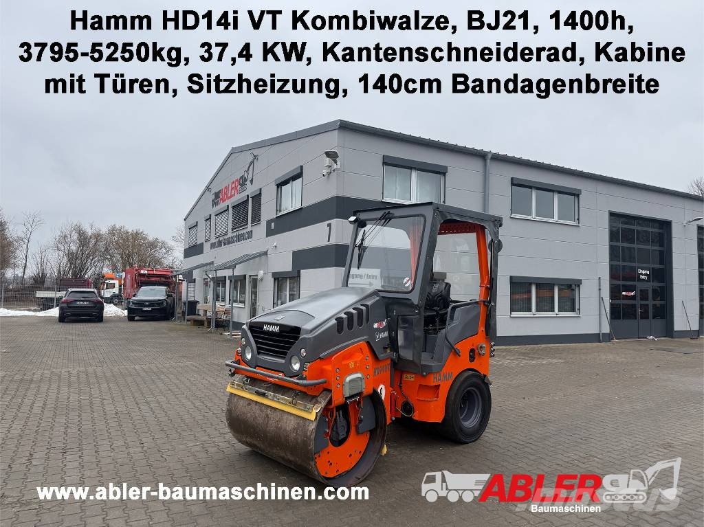 Hamm HD 14i VT Kombiwalze mit Kabine, 2021, Germany - Mascus UK