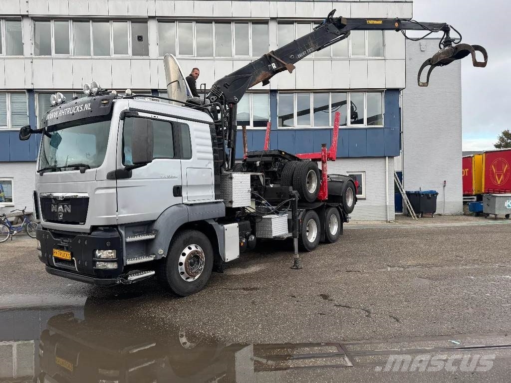 Man TGS 33.480 6X4 + HIAB 251S.82 + TRAILER 2 AXLE KRA, 2012, Groot ...