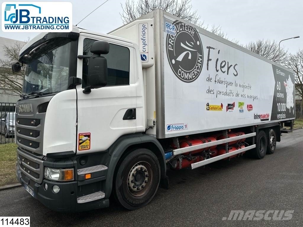 斯堪尼亚 R 340 6x2, EURO 6, CNG, Schade gasfles, 2016, EDE, 荷兰 - 冷藏车 ...