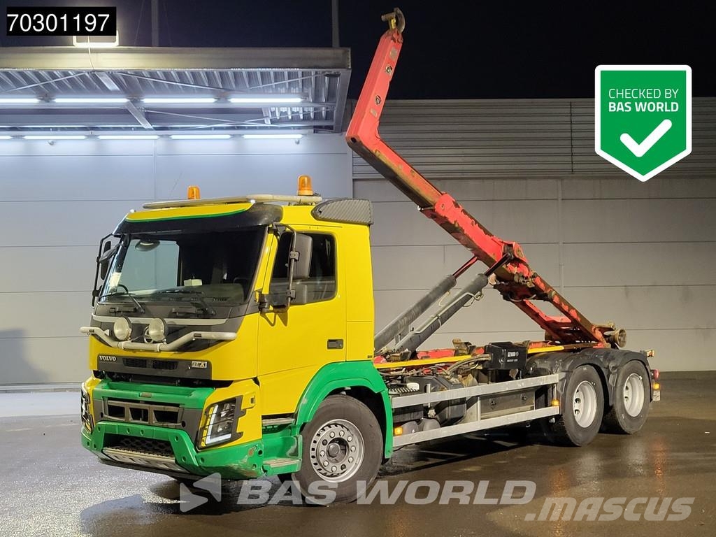 Volvo FMX 410 FMX 6X4 21tons HIAB XR21S59 containersyste, 2014, Veghel ...