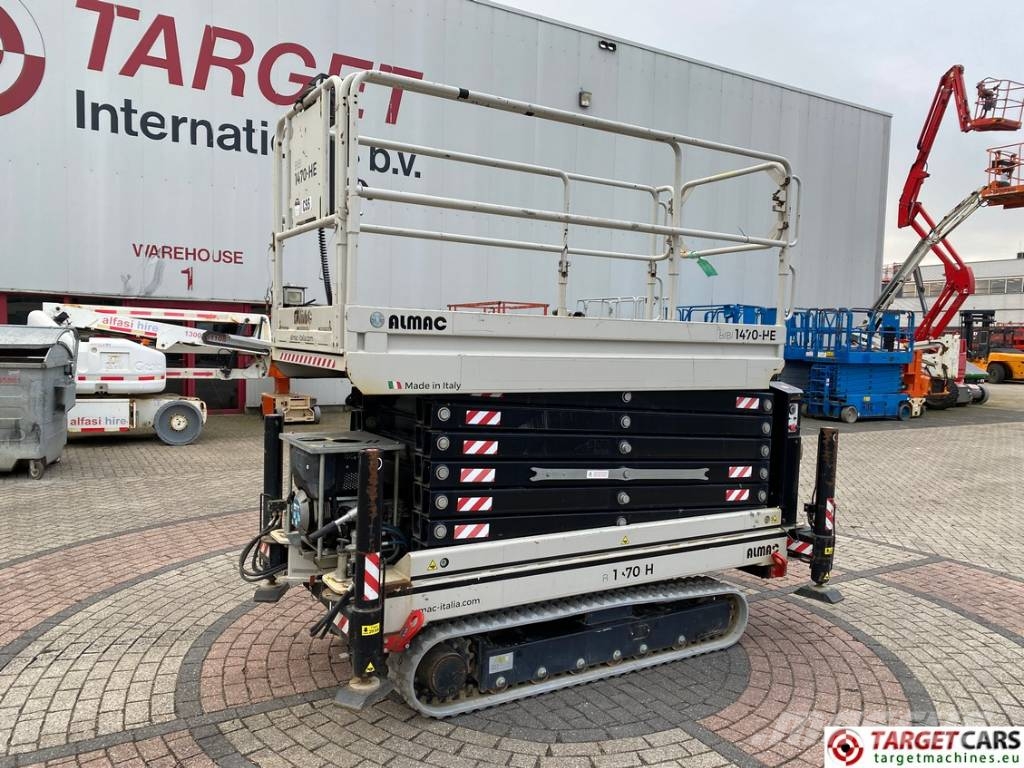 Almac Bibi 1470-HE Diesel Tracked Scissor Work Lift 14M, 2017 ...