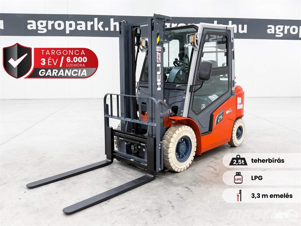 Heli G3 2,5 ton LPG forklift with 3,3 meter lift, 2025, Hongrie ...