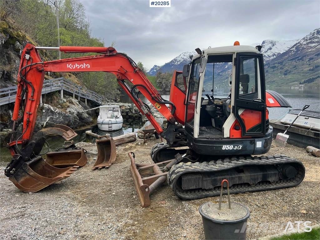 Kubota U50-3 excavator w/ Toothed bucket with clamp, Hydr, 2007 ...