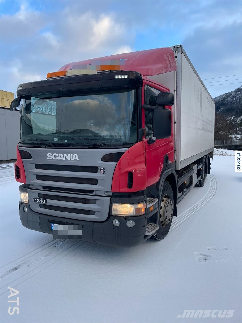 Scania P310 6x2 box truck with a lift, 2008, Sogn og Fjordane, Norge ...