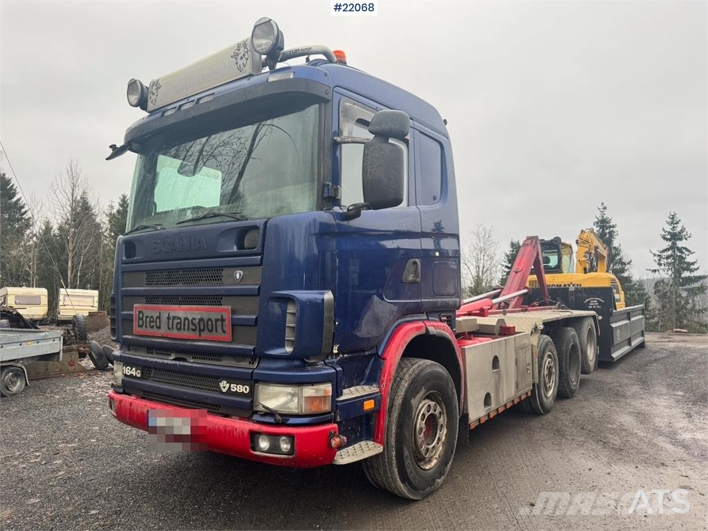 Scania R164 580 8x2 tridem hook truck, 2003, Vestfold, Norja - Käytetyt ...