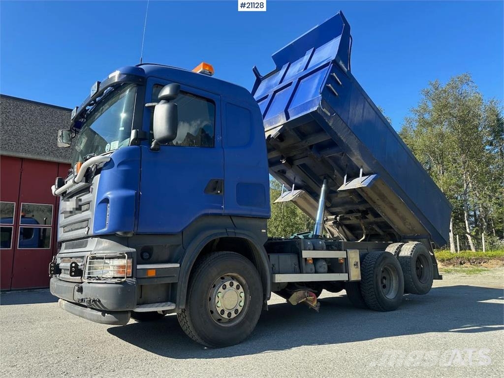 Scania R500 6x2 snow rigged tipper truck w/ plate and und, 2006, Troms ...