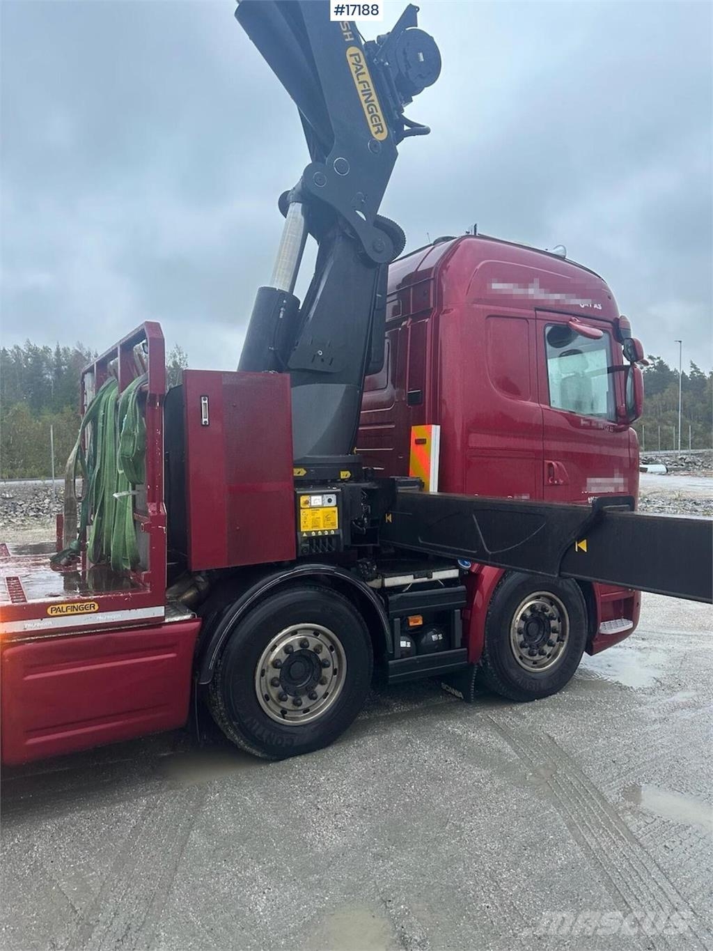 Scania R580 crane truck w/ 78 t/m Palfinger crane. Jib, w, 2016 ...
