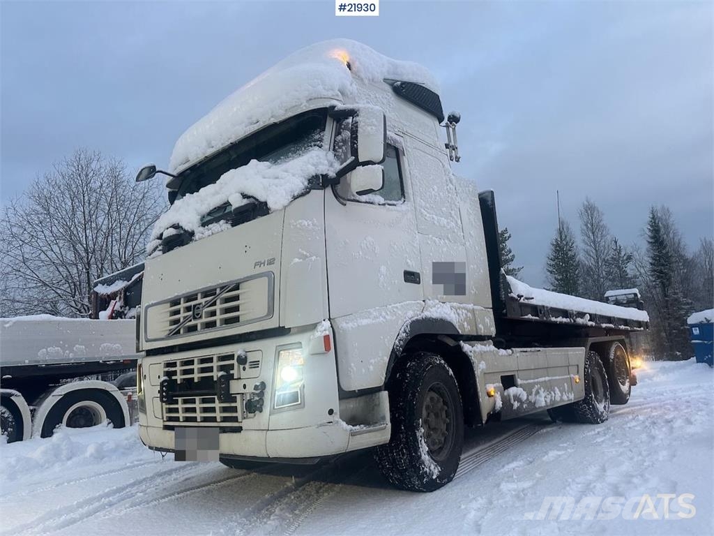 Volvo FH12 snow-plow equipped hook truck with flatbed – , 2005 ...