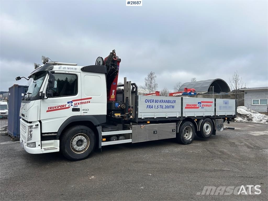 Volvo FM450 Crane Truck w/ 21 t/m HMF crane and Lift. 19, 2018, Oslo ...