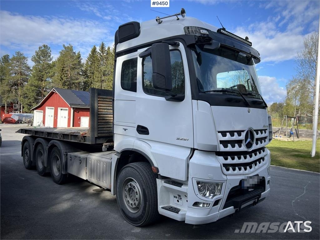 Mercedes-Benz Arocs 3251 Tridem Hooklift, flatbed and concrete r, 2018 ...