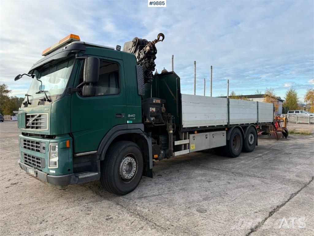 Volvo FM 340 6x2 crane truck with Hiab 220 (VIDEO), 2007, Halland ...